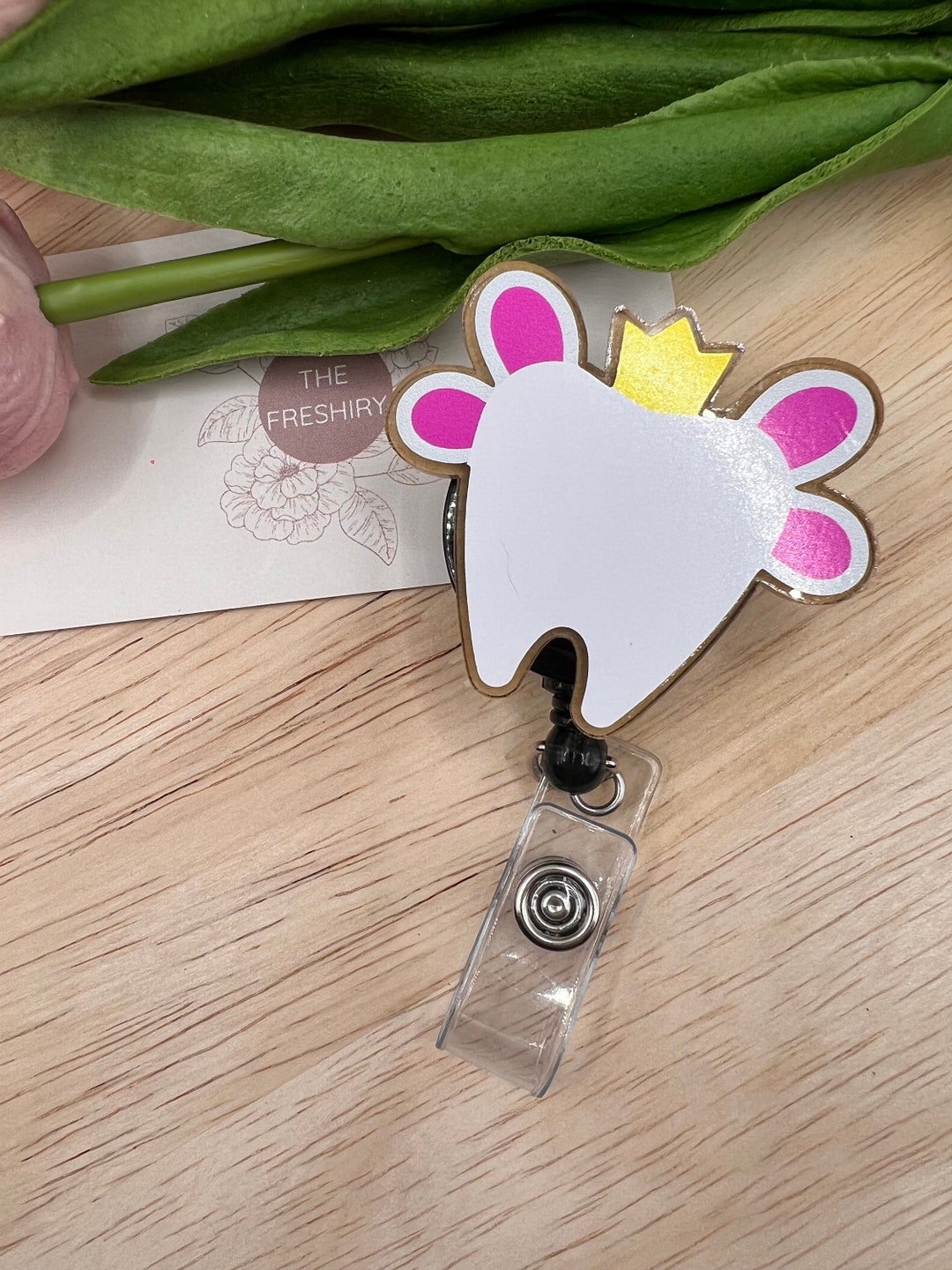 Cute Tooth Fairy Badge Reel, Dentist ID Holder - Etsy