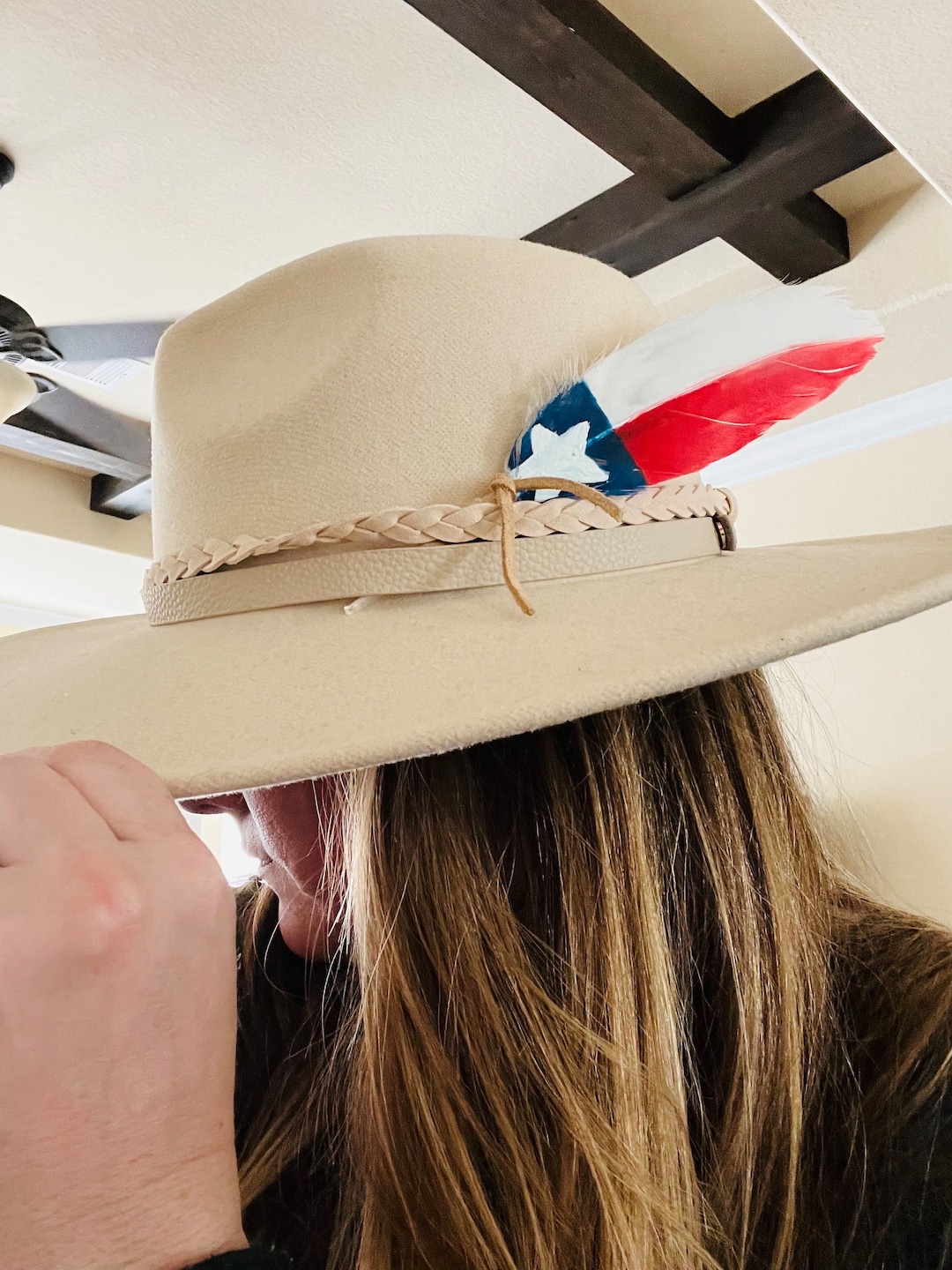 Hat Feather, Hand Painted, Lone Star, Flag, Leopard, Sunflower ...