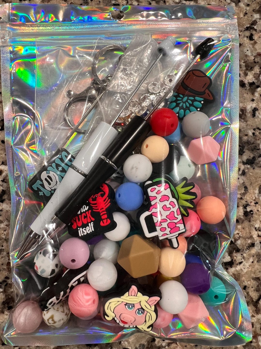 Build Your Own, Pen, Keychain, Bulk, Kit, Focal Beads, Silicone Beads ...