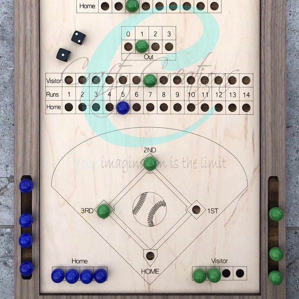 Baseball Dice Game Svg File - Etsy