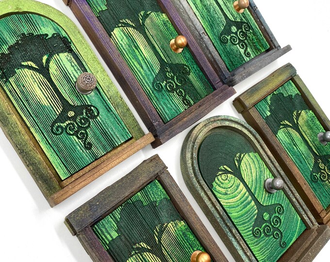 Tree of Life Pixie Door Emerald - Etsy