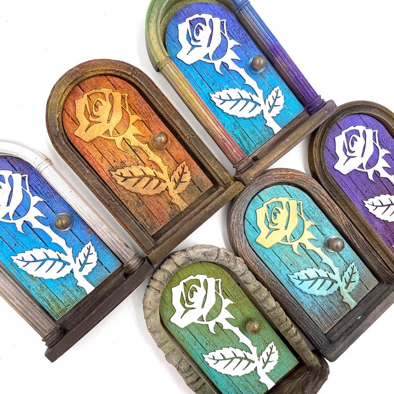 Paper Rose Pixie Door - Etsy