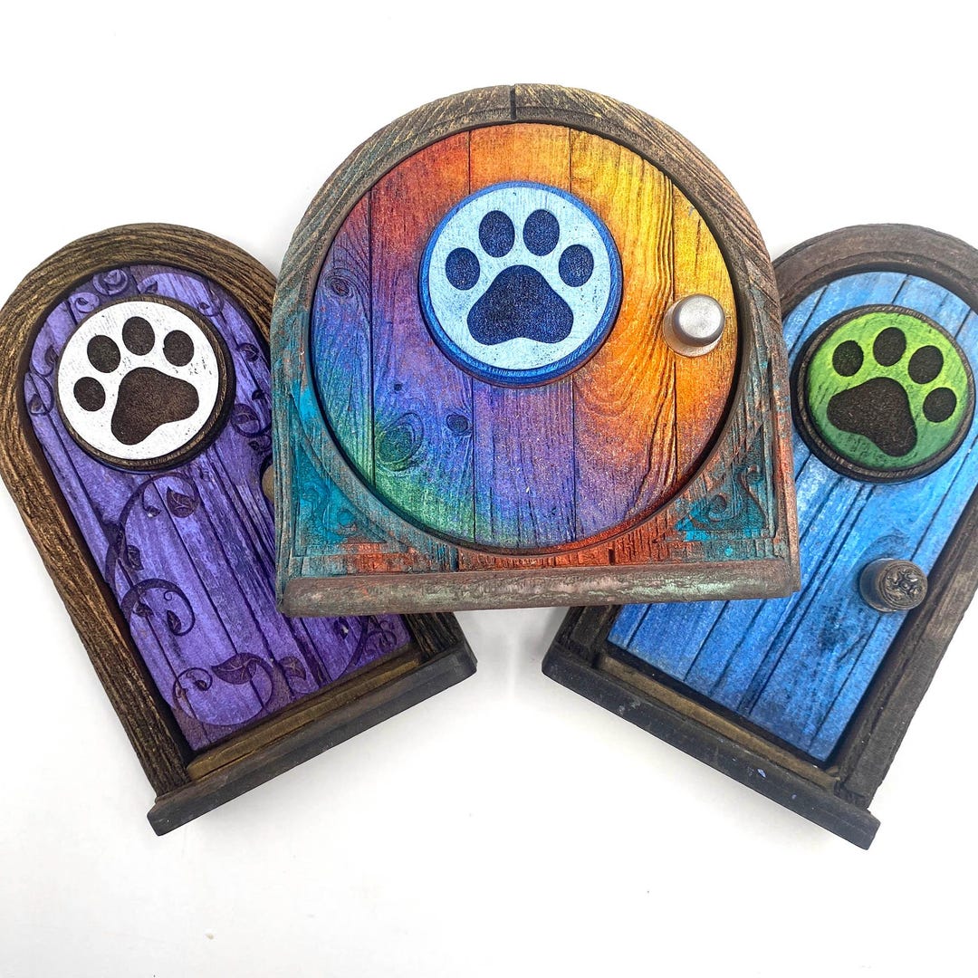 Cat Paw Print Pixie Doors - Etsy