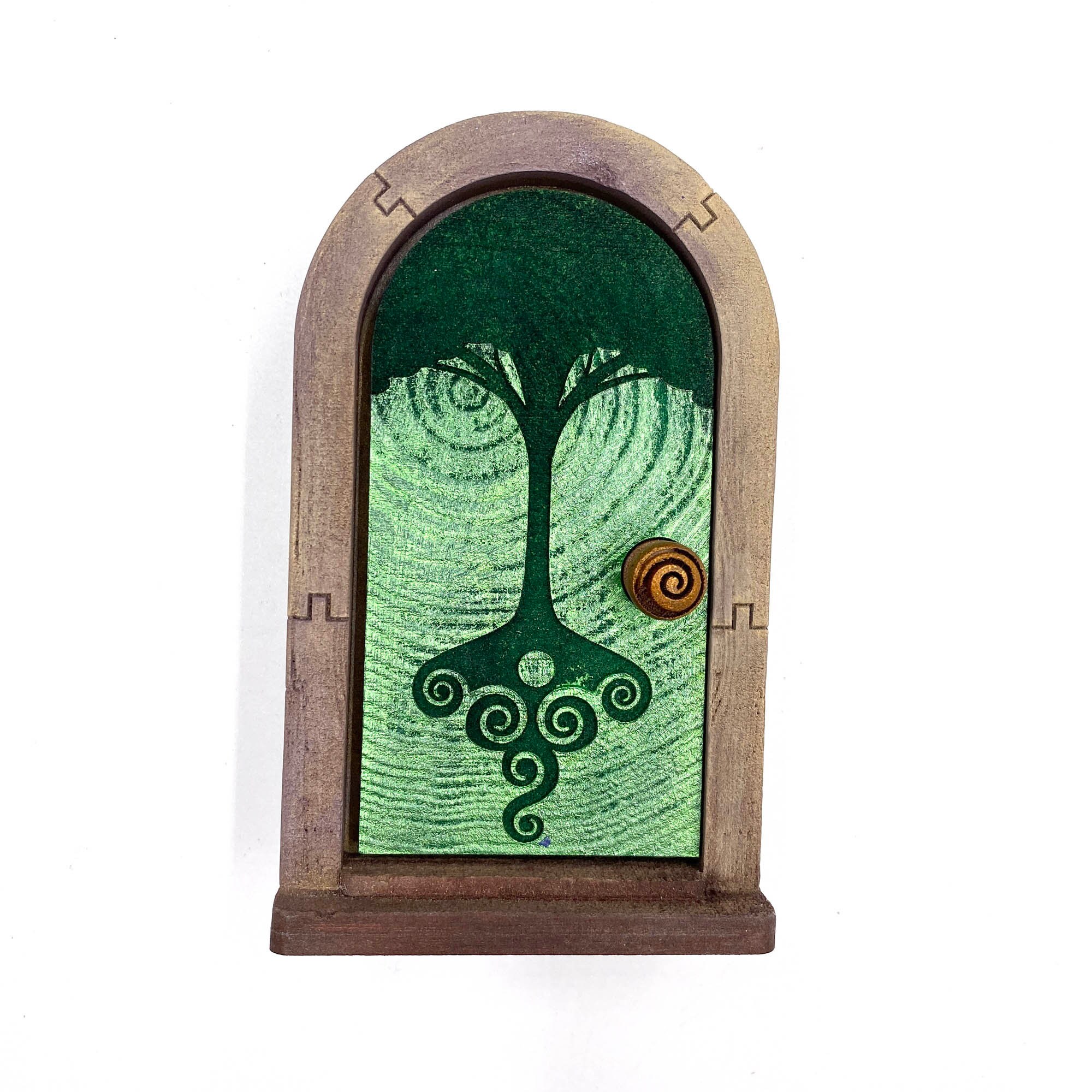 Tree of Life Pixie Door Emerald | Etsy