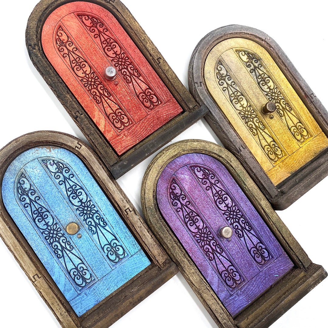 Engraved Ironwork Pixie Door - Etsy