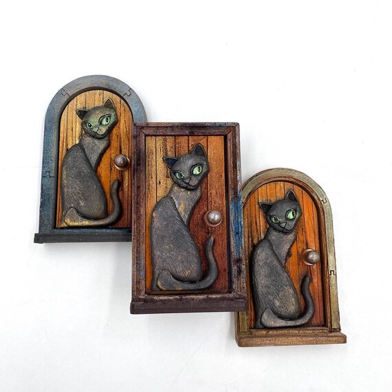 Halloween Cat Pixie Doors - Etsy