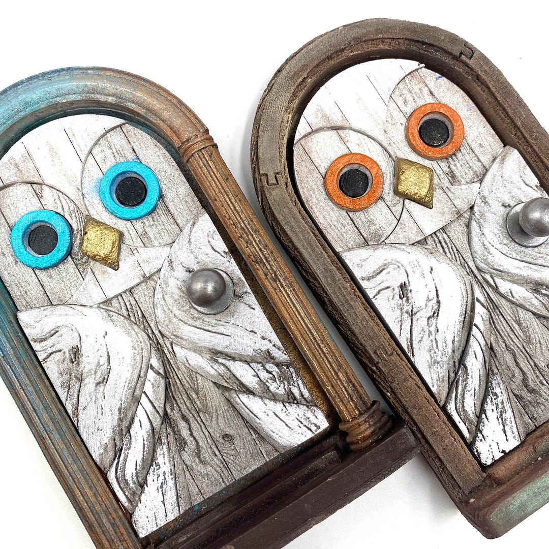 Snowy Owl Pixie Door - Etsy