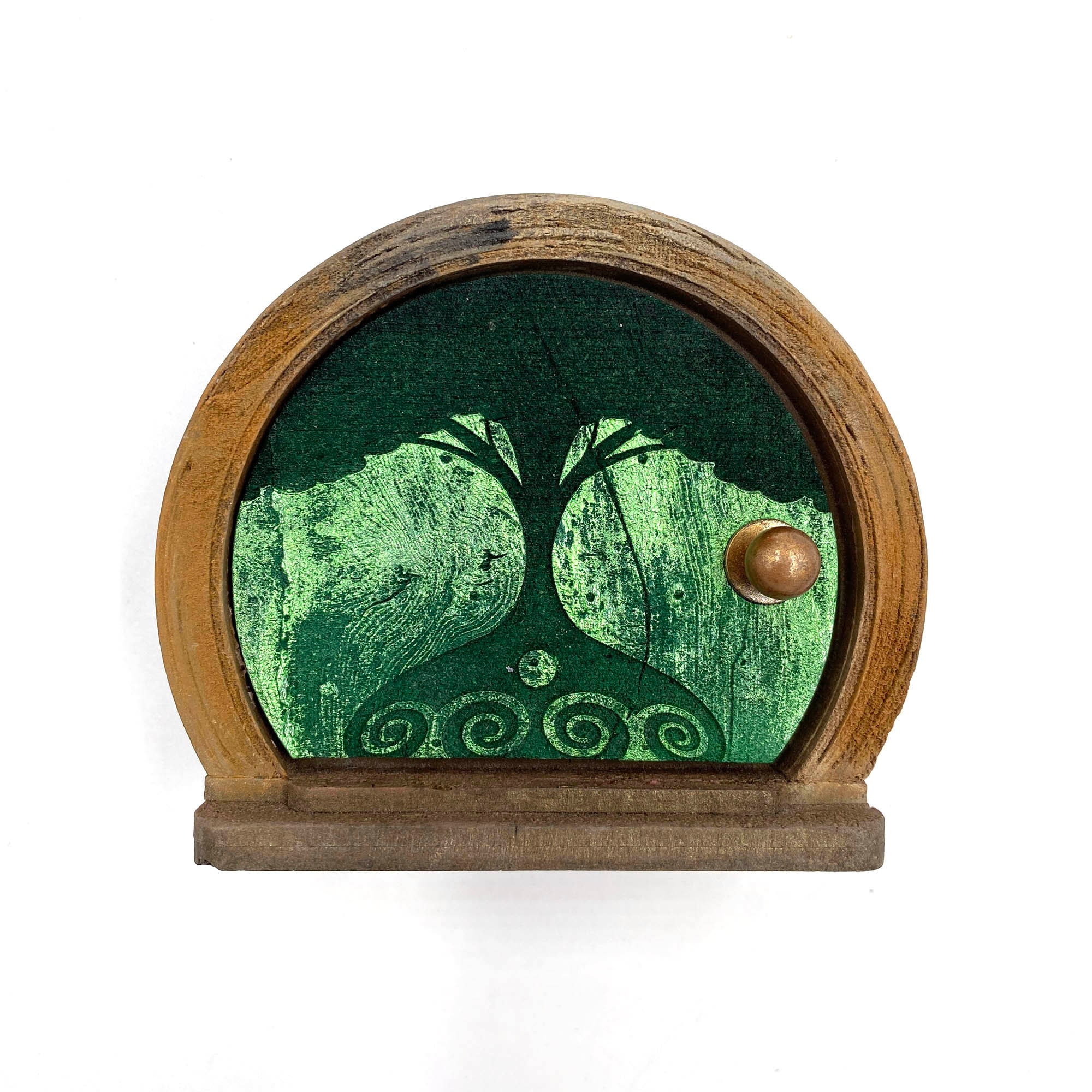 Tree of Life Pixie Door Emerald | Etsy