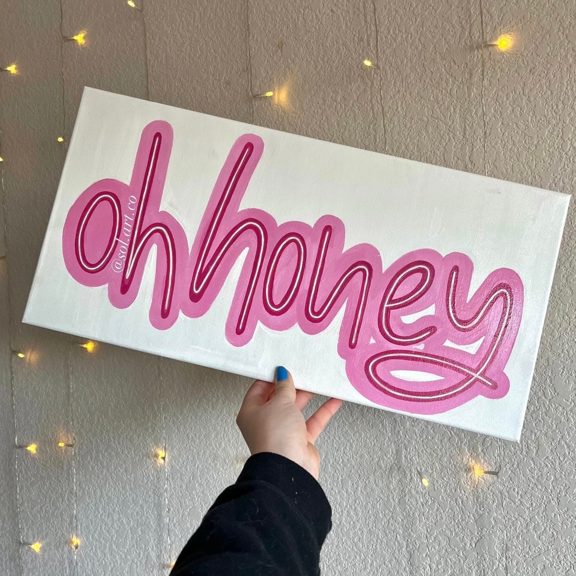 Personalized WHITE Neon Sign Painting - Etsy