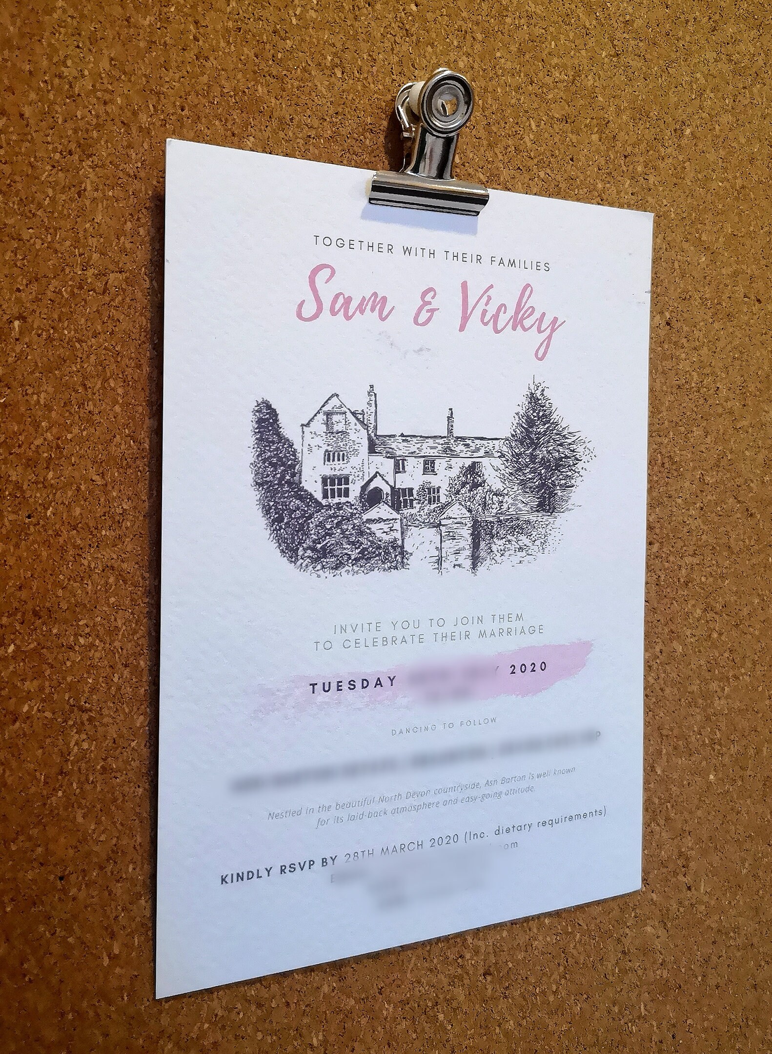 Custom Building Illustration Personalised Drawing Invite - Etsy UK