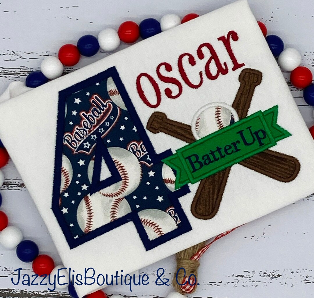 Baseball Birthday Shirt/baseball Bat Shirt/ Batter up Birthdayshirt ...