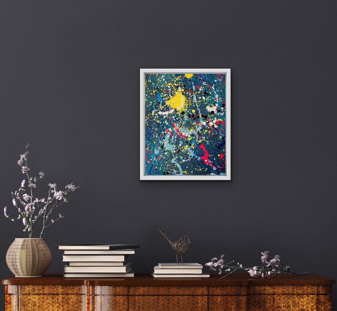 Spazio E Tempo Pt 1 Original Painting on Stretched Canvas - Etsy