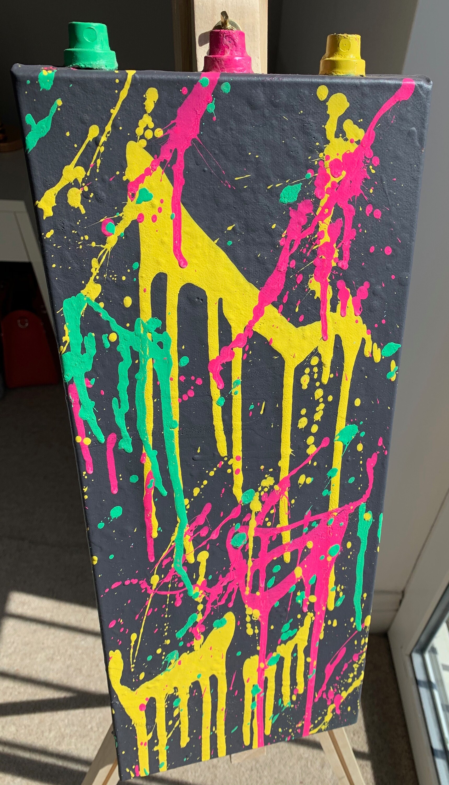 Fat Cap Colours 3 Original painting on boxed canvas - Etsy.de