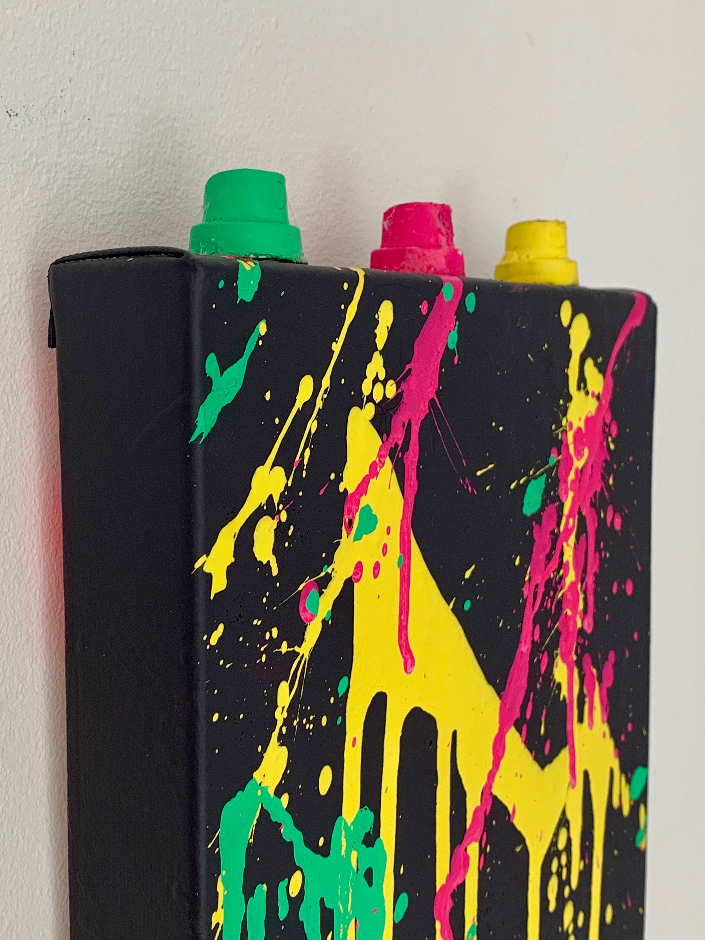 Fat Cap Colours 3 Original painting on boxed canvas - Etsy.de