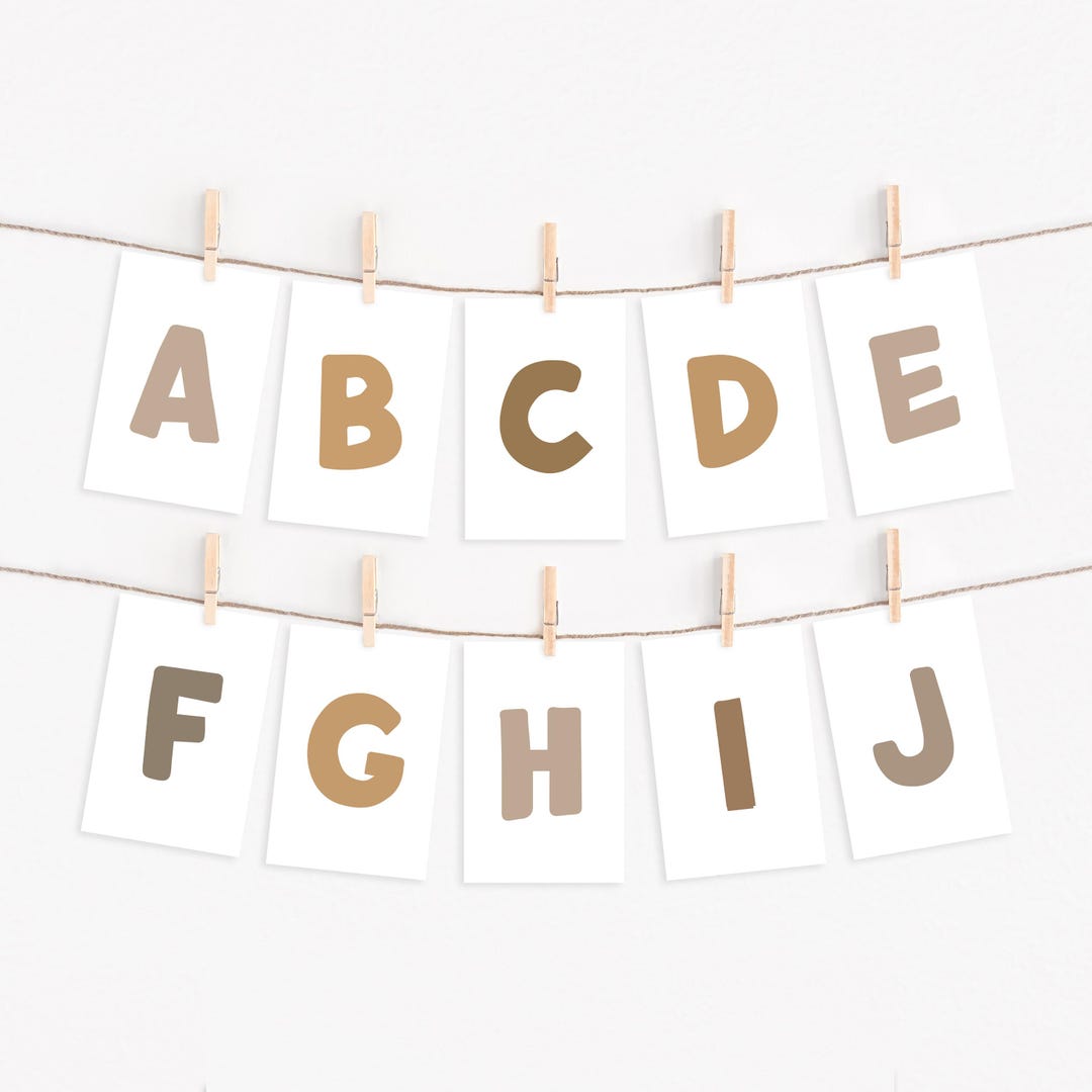 Alphabet Flash Cards Montessori Classroom ABC Flashcards for Kids ...