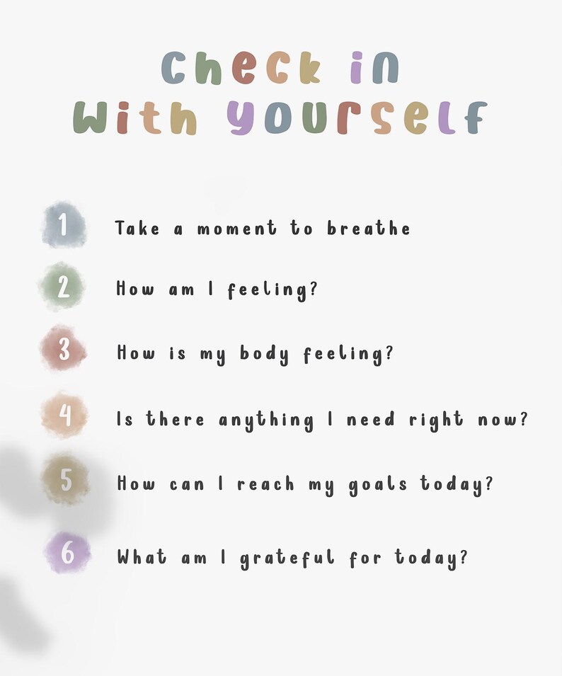 Self Check in Poster for Kids Montessori Classroom Therapy Office ...