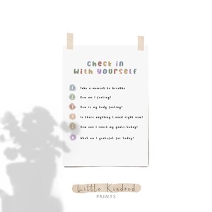 Self Check in Poster for Kids Montessori Classroom Therapy Office ...