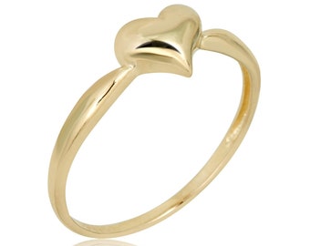 Puffed Heart Ring | Etsy