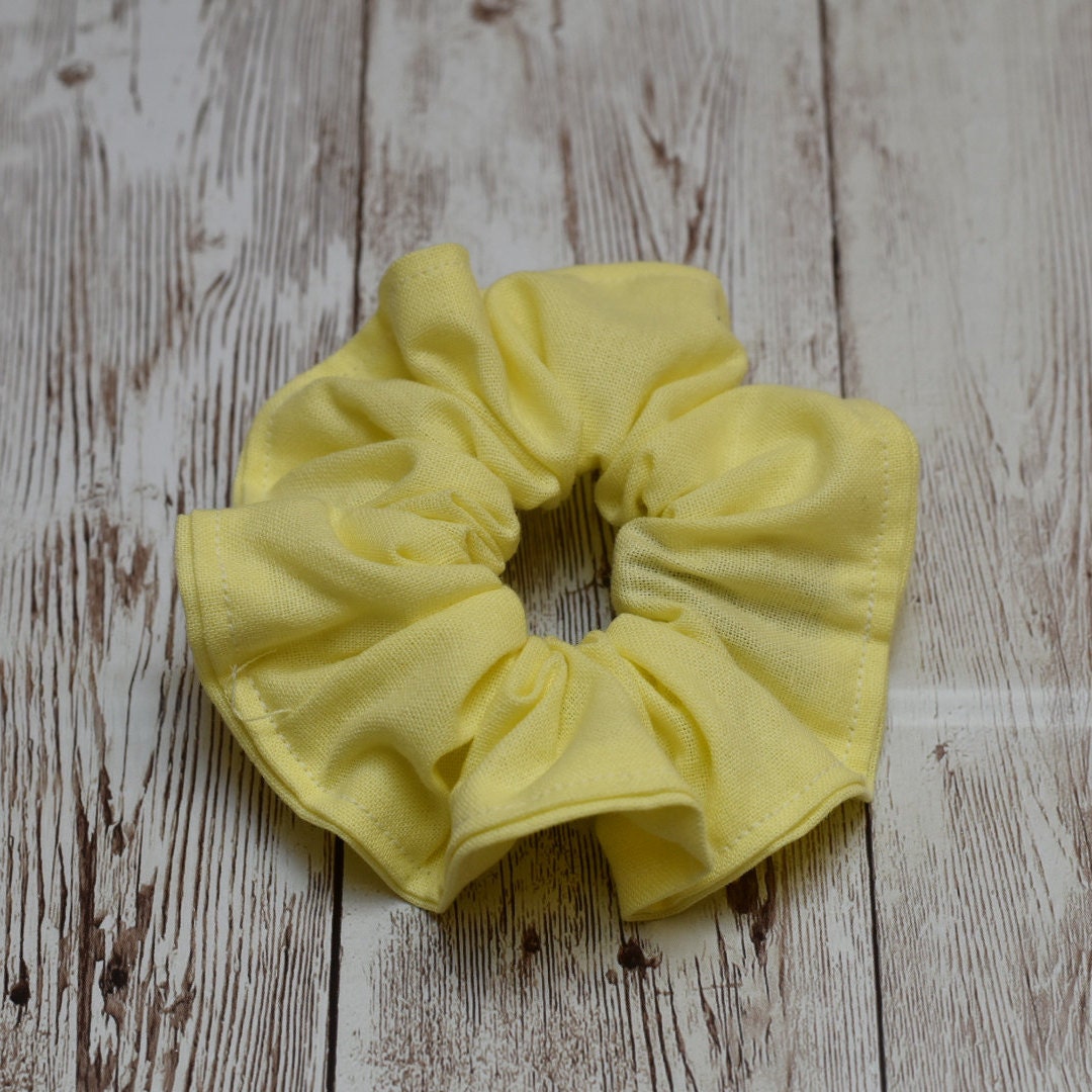 Pastel Yellow Scrunchie - Etsy