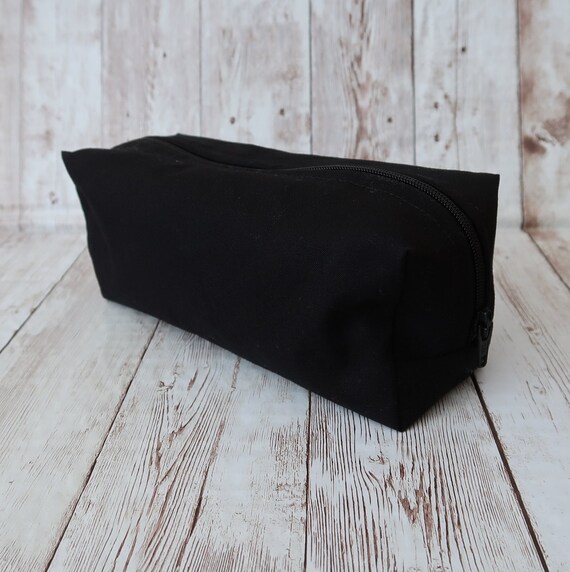 Plain Black Pencil Case Etsy