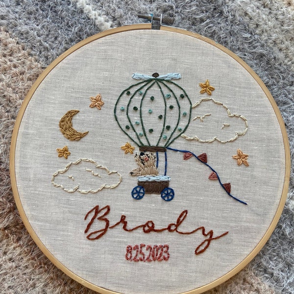 Baby Name Embroidery - Etsy Australia