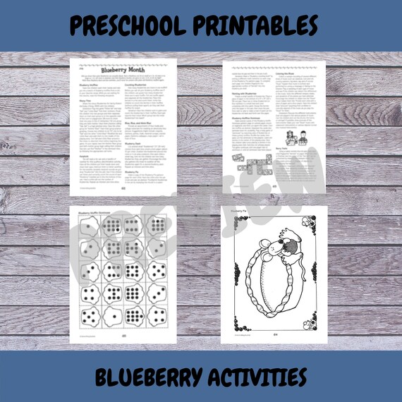 Blueberry Activities | Etsy