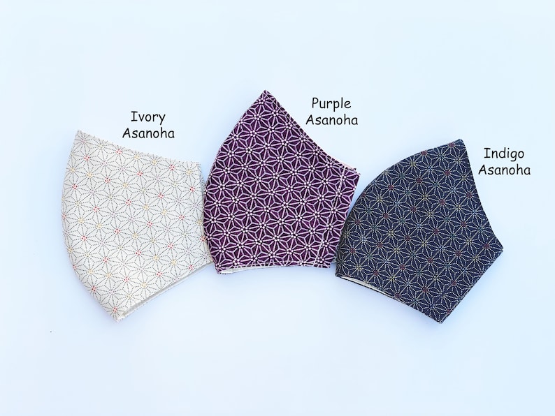 Handmade Japanese Cotton Face Mask washable Pocket for - Etsy