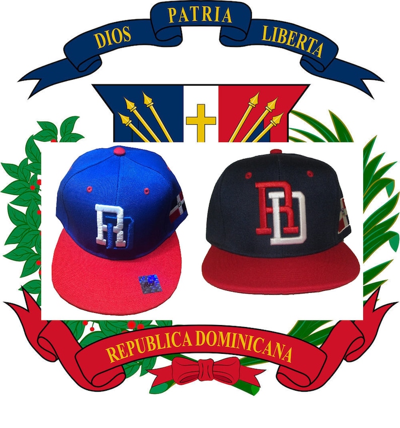 DR Dominican Republic Snapback Baseball Caps 3D Embroidered - Etsy