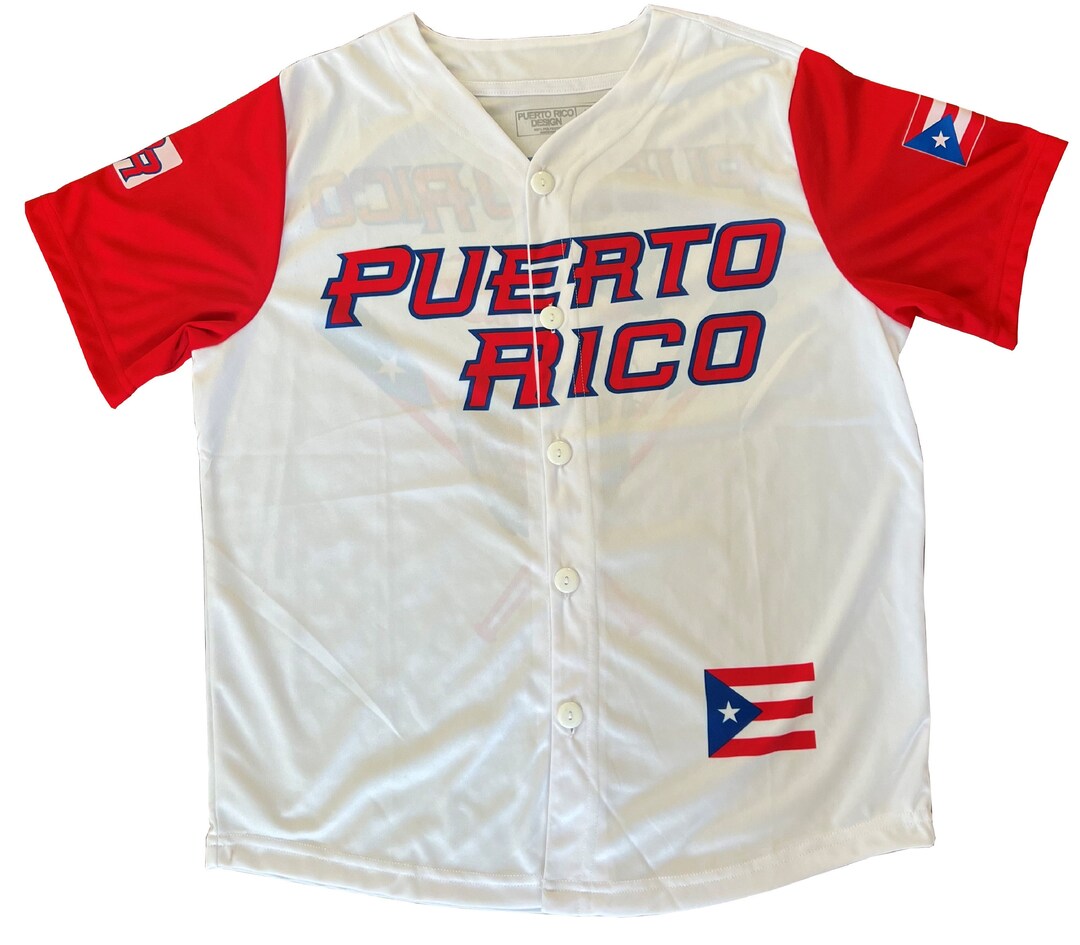 Puerto Rico Classic Button up Baseball Jersey Men's NEW - Etsy