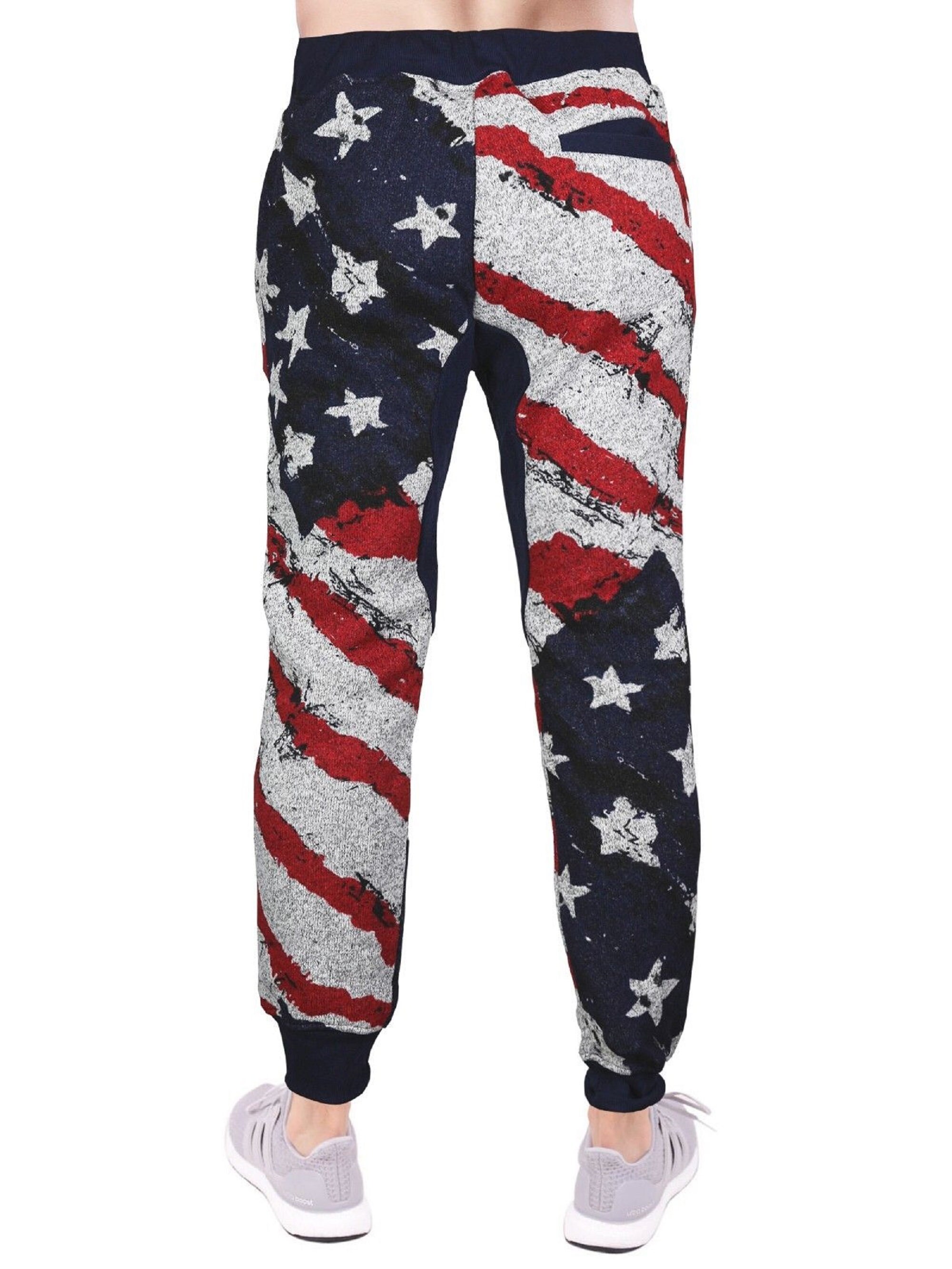 New, Sweat Pants USA Flag Color Navy Blue Adult Size Made in Korea - Etsy