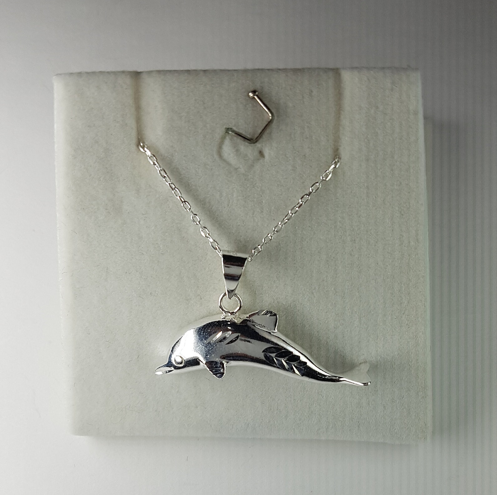 Sterling Silver Dolphin Pendant - Etsy