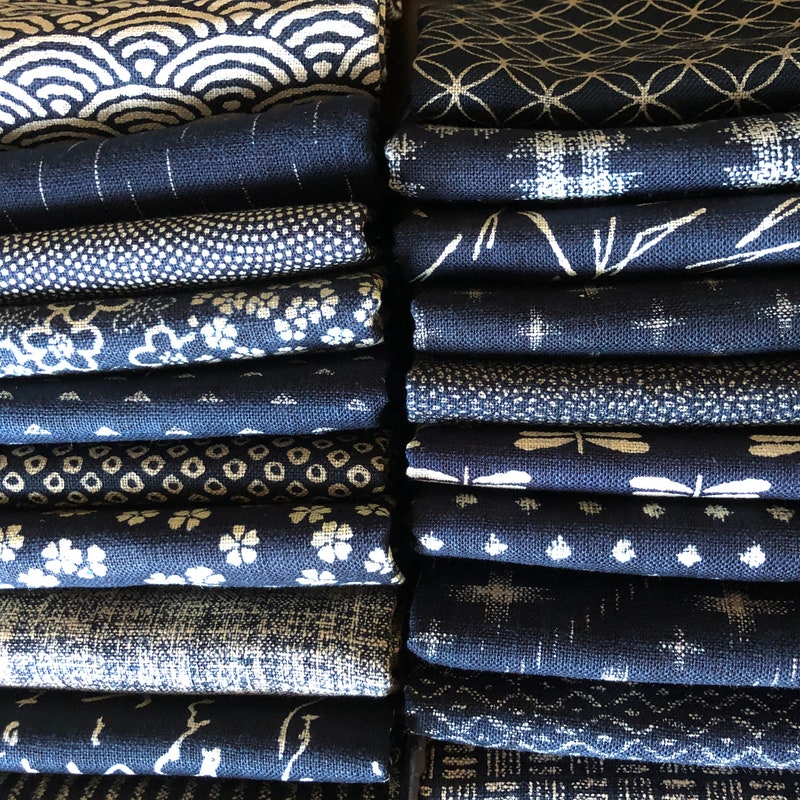 Japanese Indigo Fabric - Etsy