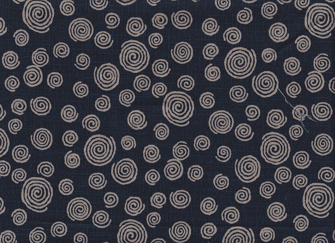 Blue Fabric Uzumaki Traditional Japanese Fabrics Cotton 50 Cm X 110 Cm ...