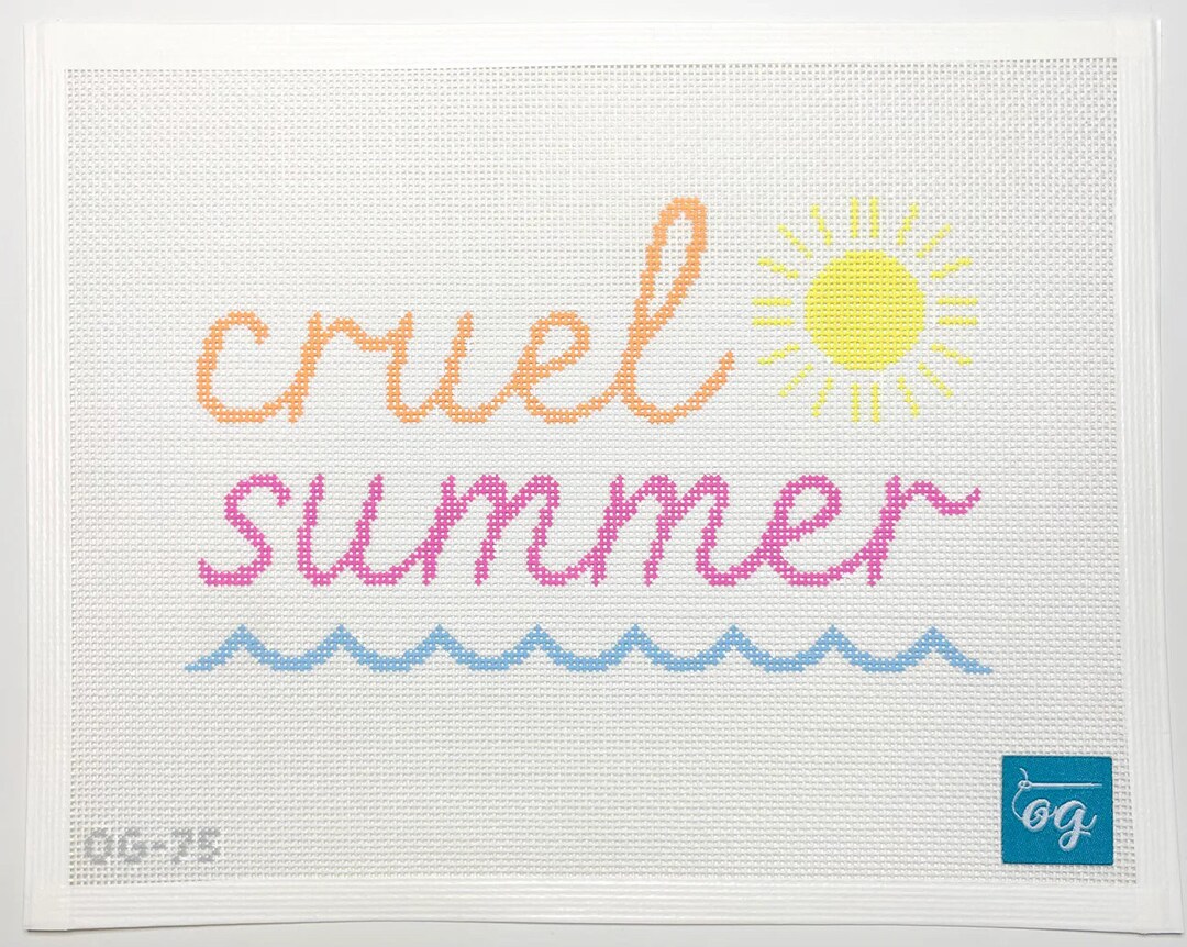 Cruel Summer Needlepoint Canvas - Etsy
