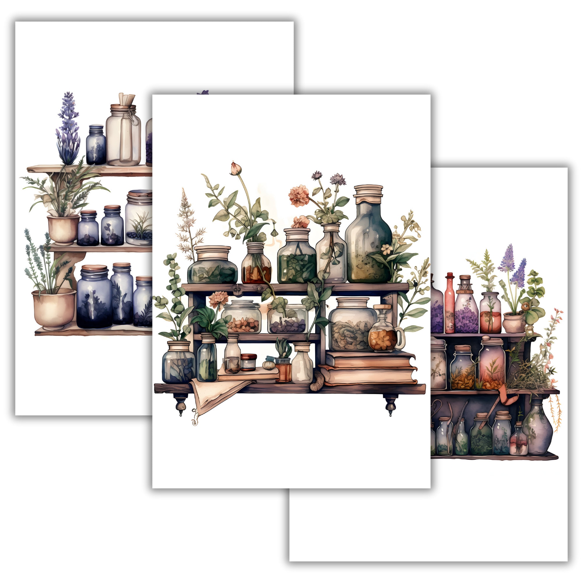 57 Cottage Core Apothecary Ephemera Pages Cottage Core Art, Witch ...