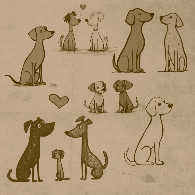 30 Procreate Dog Stamps Digital Download Doodles Art - Etsy