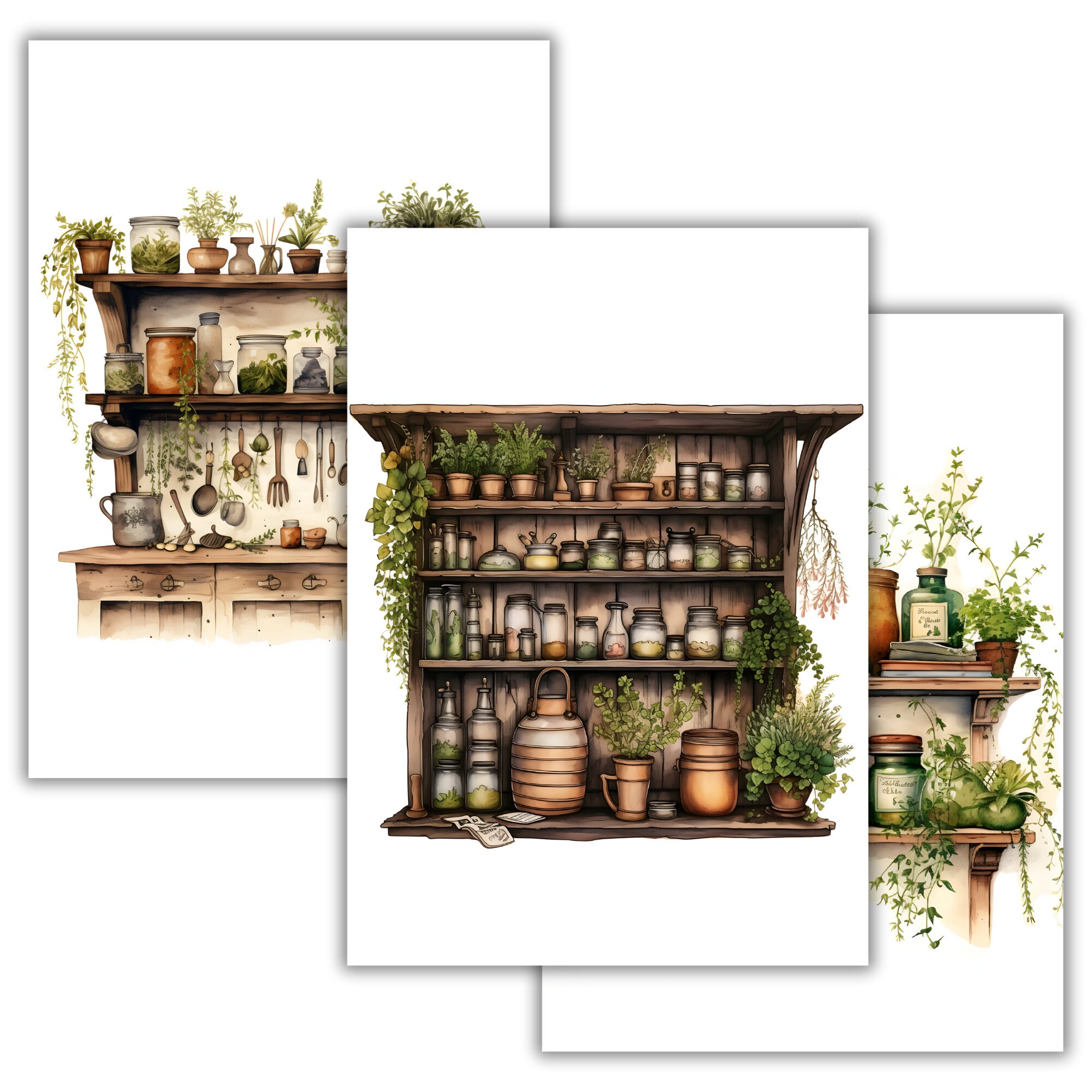 57 Cottage Core Apothecary Ephemera Pages Cottage Core Art, Witch ...