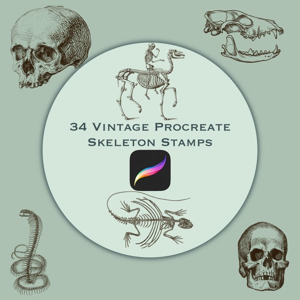 Skeleton Stamps - Etsy