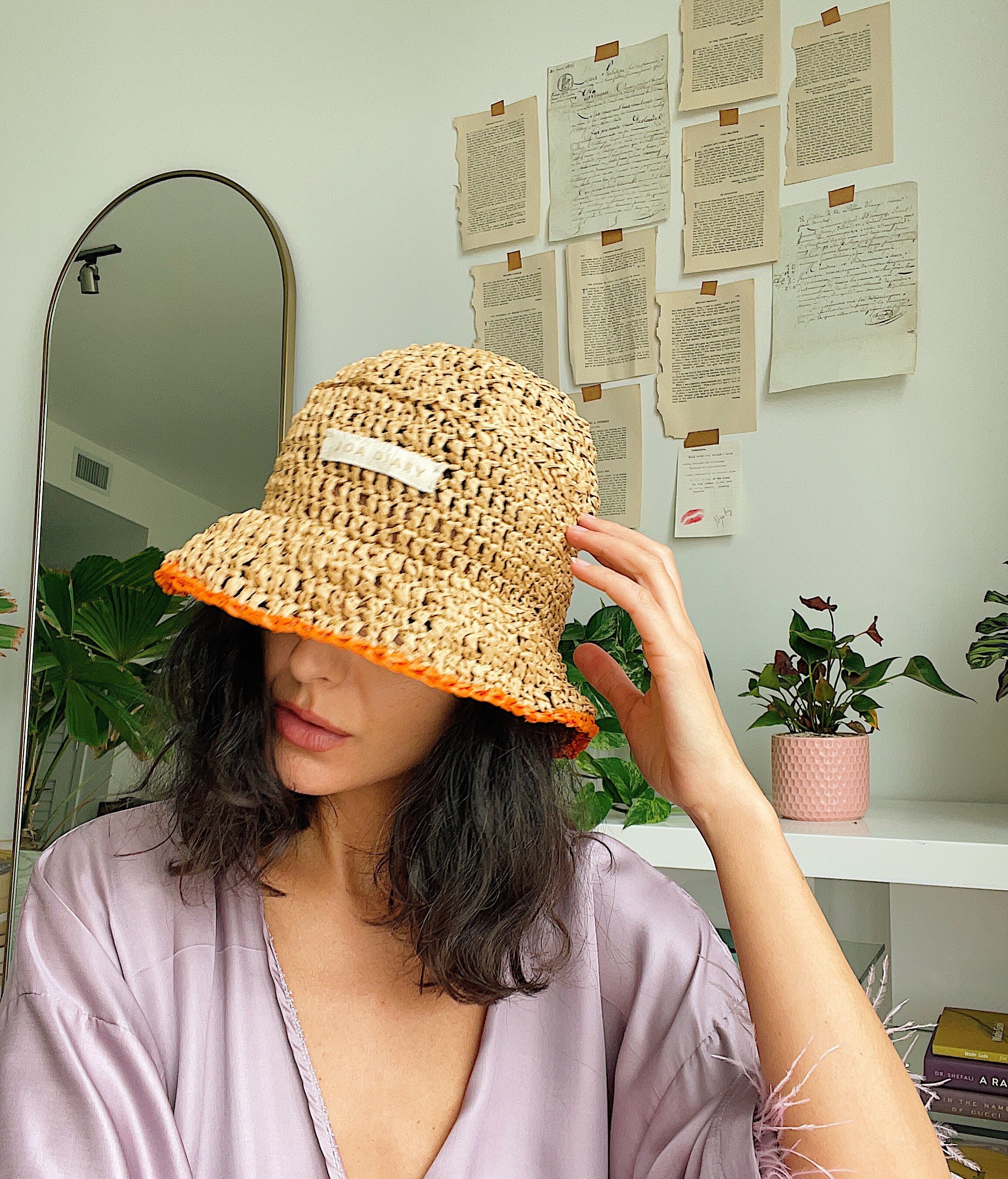 Mya Multi Color Crochet Raffia Hat - Etsy