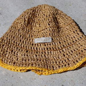 Mya Multi Color Crochet Raffia Hat - Etsy