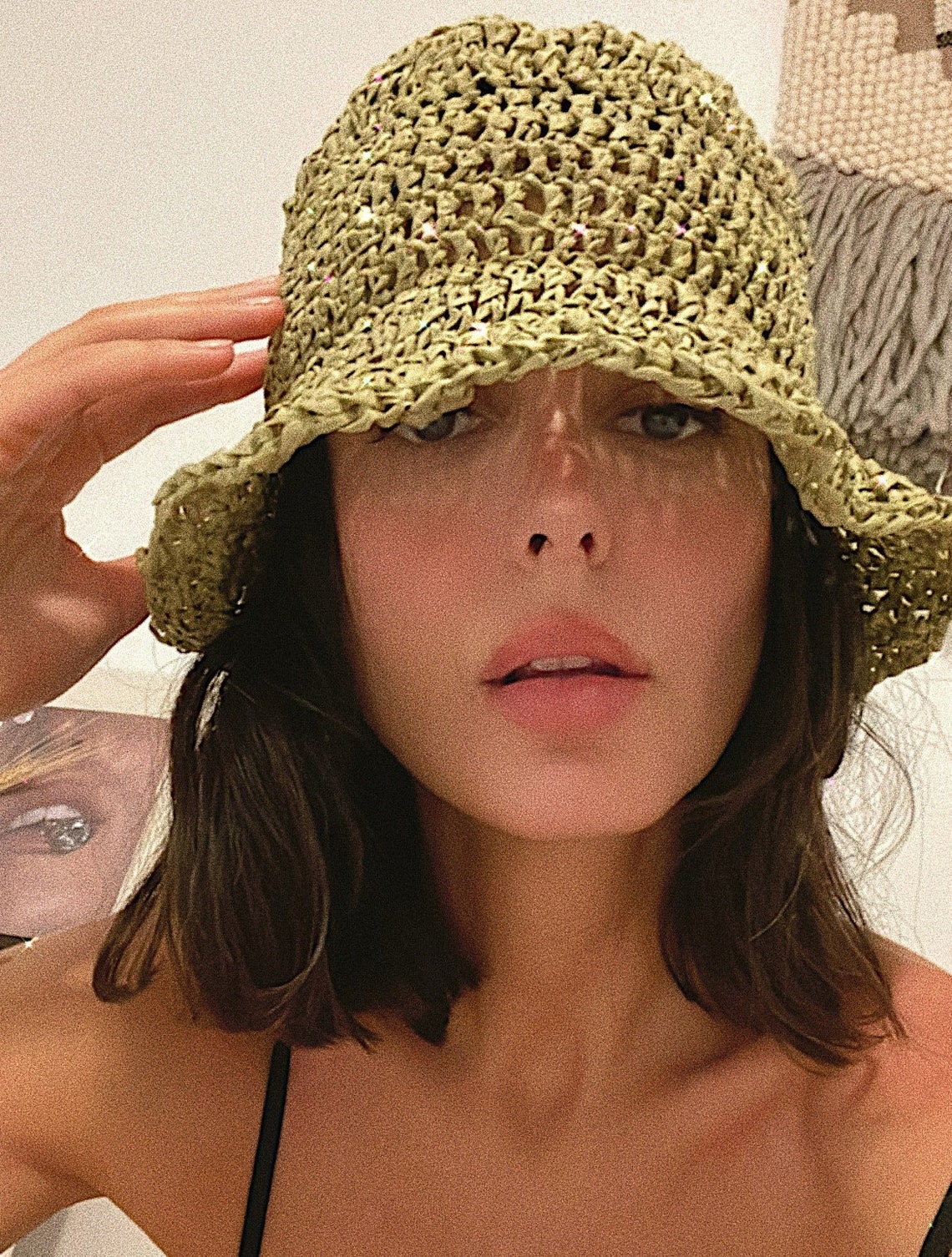 Mya Raffia Crochet Bucket Hat - Etsy