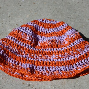 Mya Multi Color Crochet Raffia Hat - Etsy