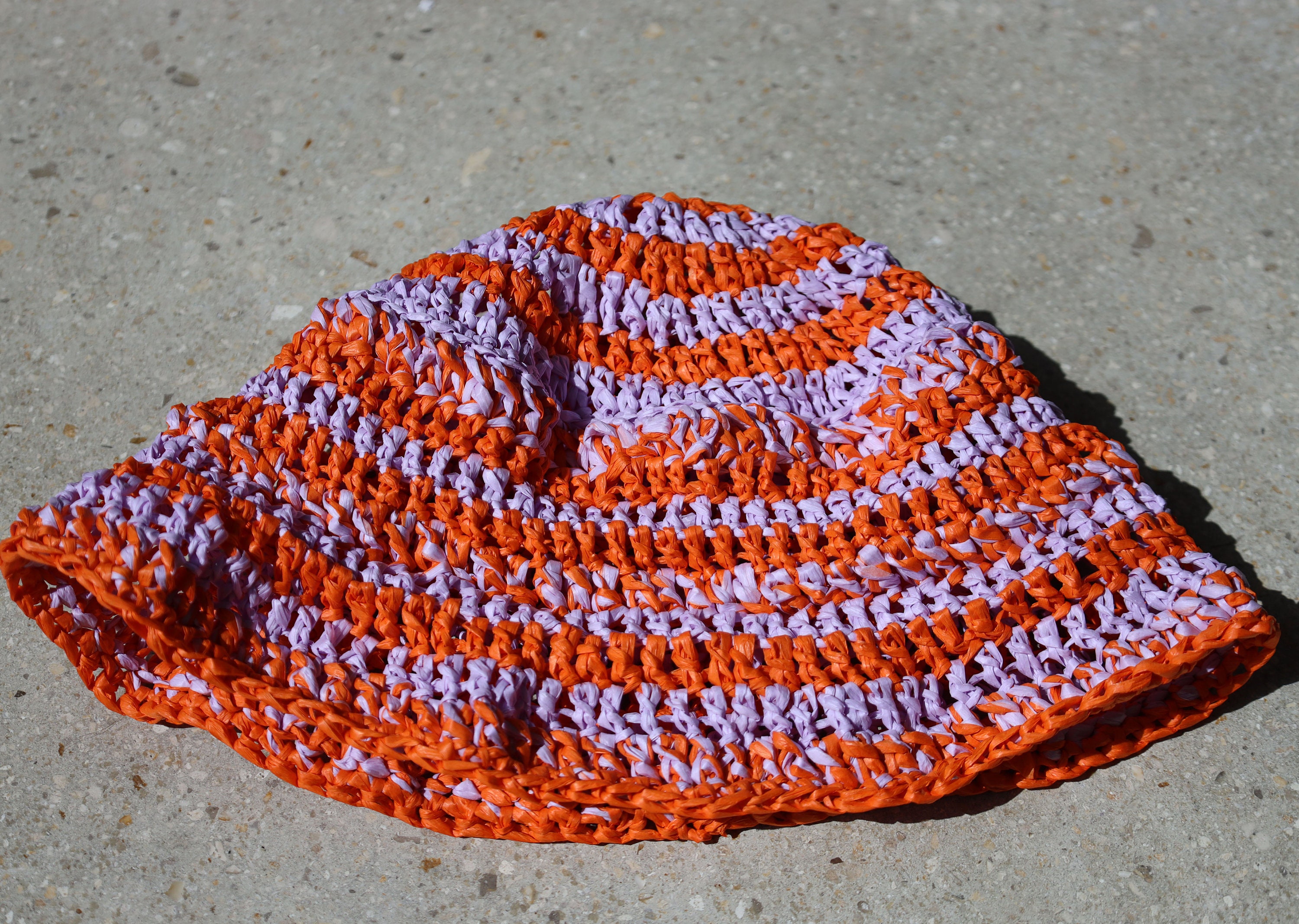Mya Multi Color Crochet Raffia Hat - Etsy