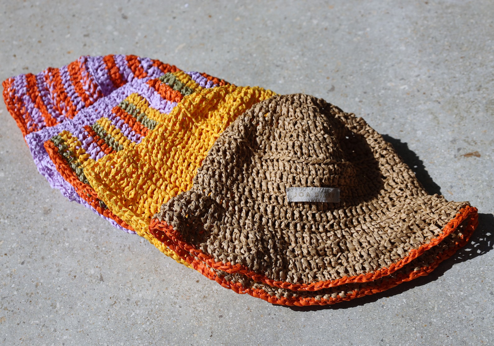 Mya Multi Color Crochet Raffia Hat - Etsy