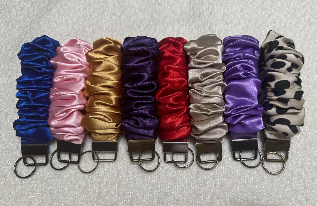 KEY FOB Scrunchie, Satin - Etsy