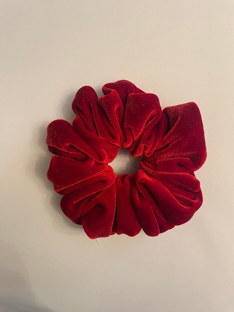XXL Oversized Red Velvet Scrunchie | Extra Large Velvet Hair Scrunchie ...