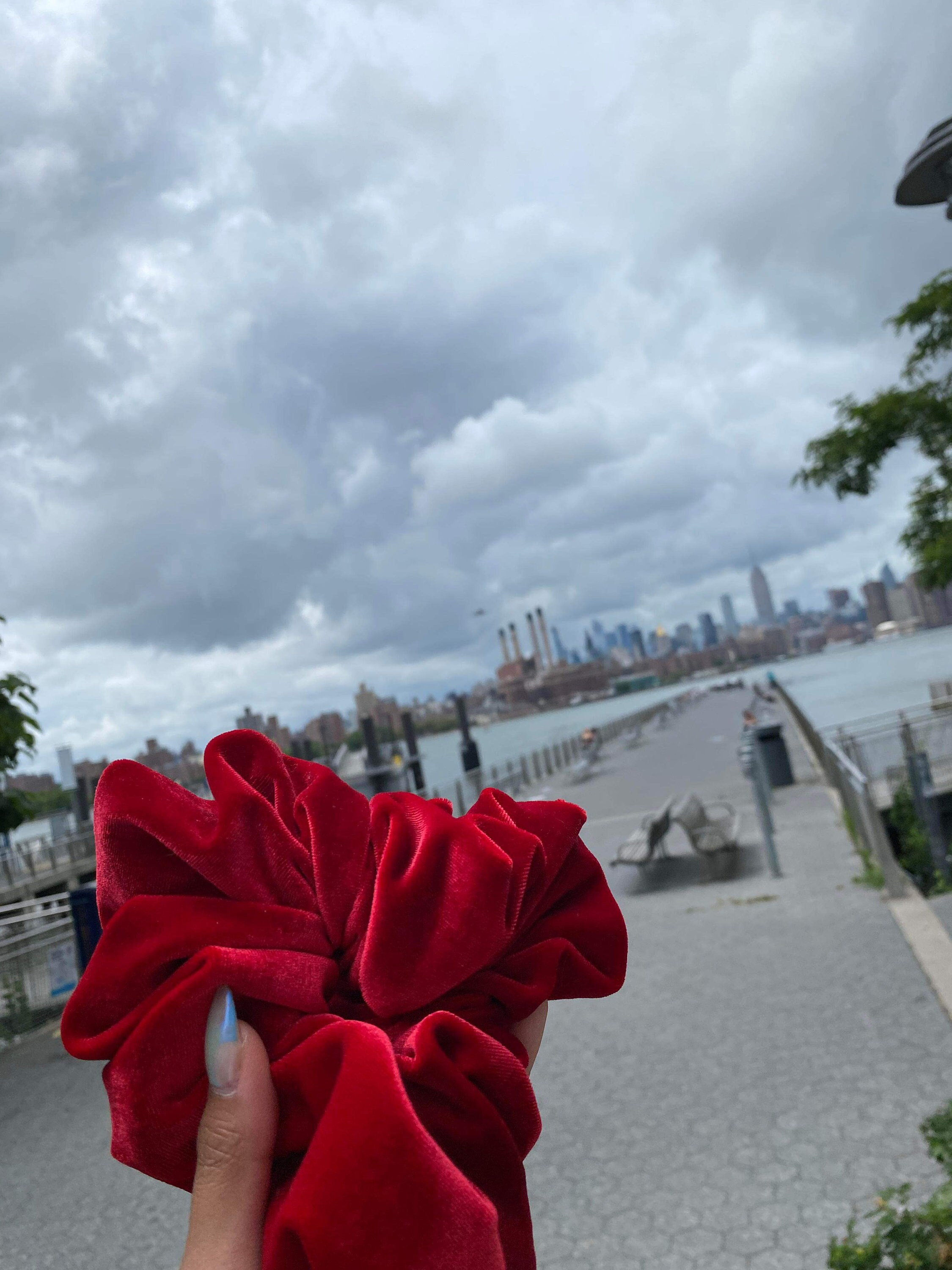 XXL Oversized Red Velvet Scrunchie | Extra Large Velvet Hair Scrunchie ...