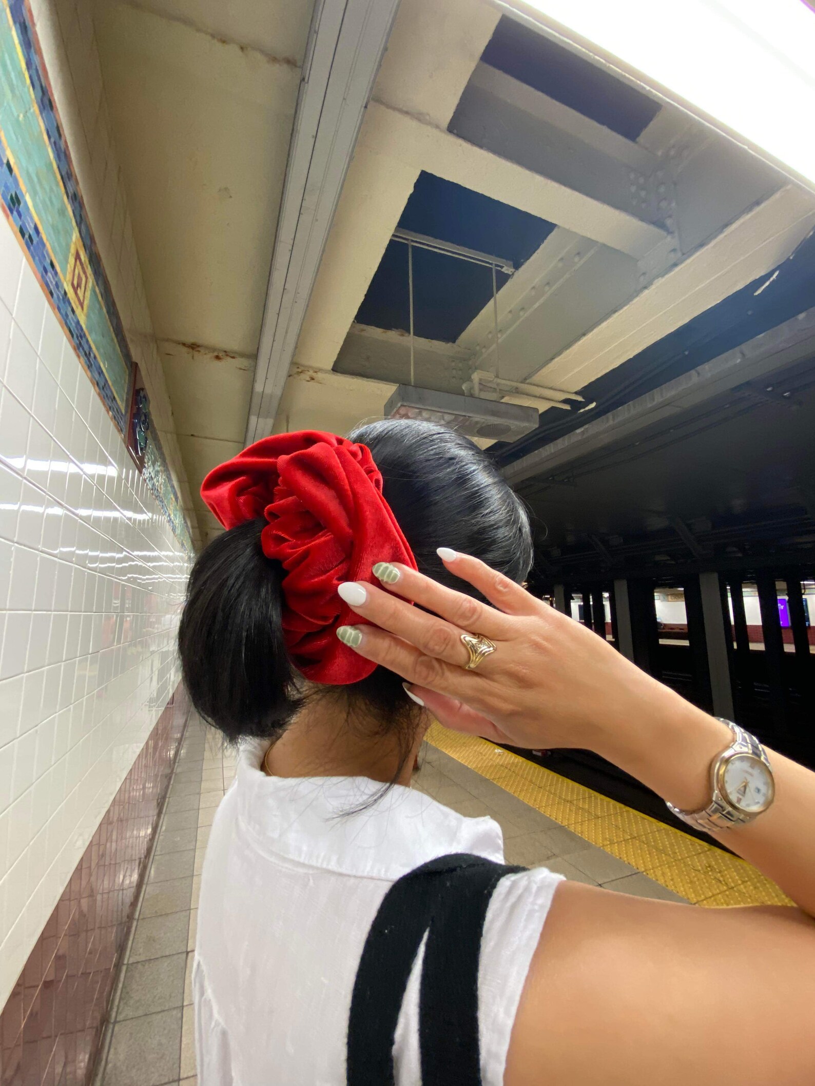 XXL Oversized Red Velvet Scrunchie | Extra Large Velvet Hair Scrunchie ...