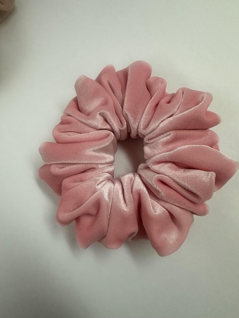 XXL Oversized LIGHT PINK Velvet Scrunchie | Extra Large Velvet Hair ...