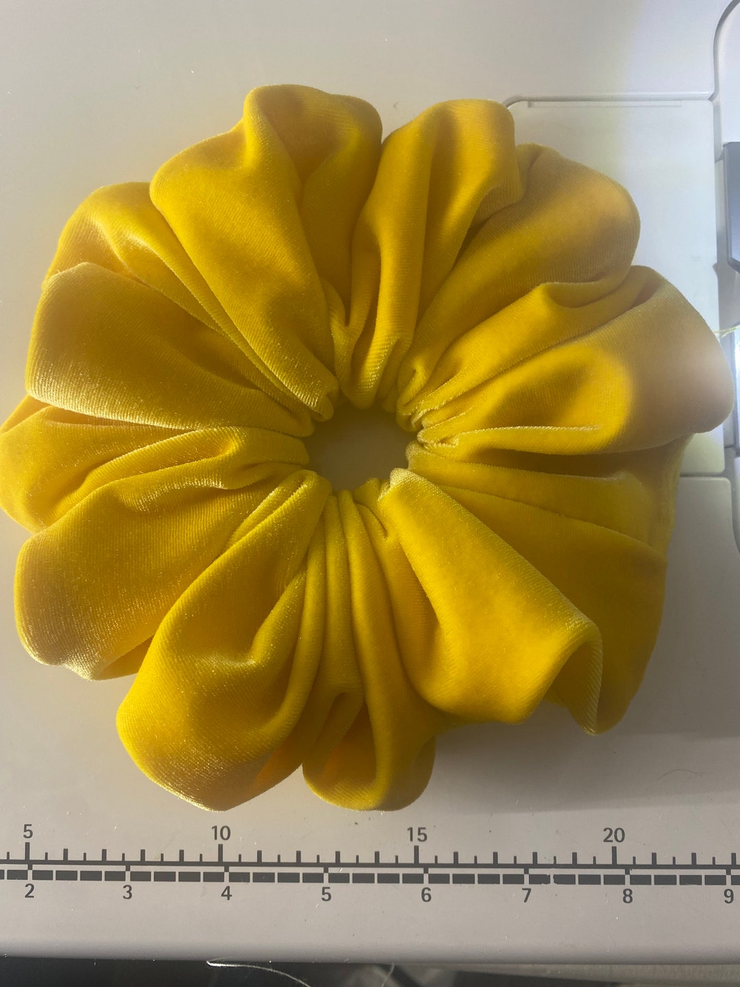 XXL Oversized YELLOW Velvet Scrunchie Extra Large Velvet Hair Scrunchie ...